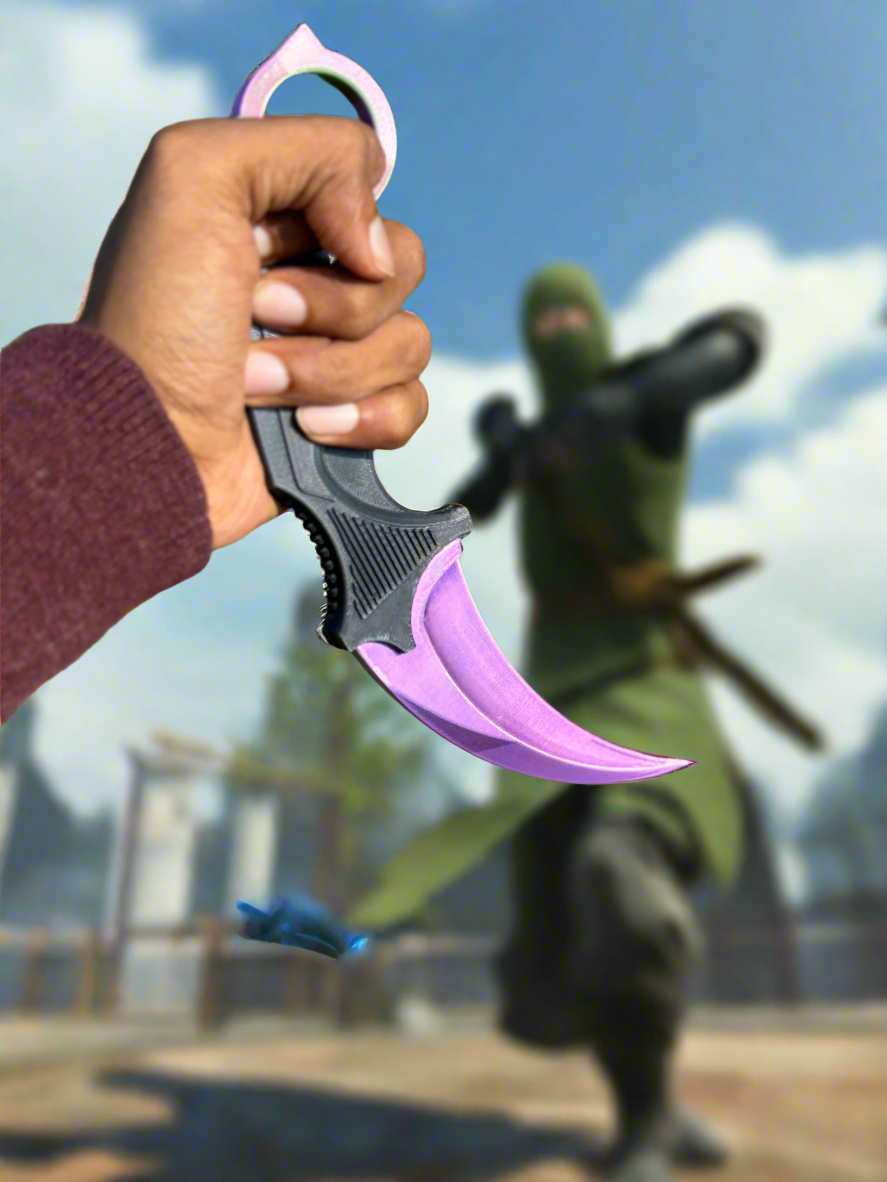 3D Printed Karambit Knife (Toy) | Karambit CS GO | Hexentrix 3D